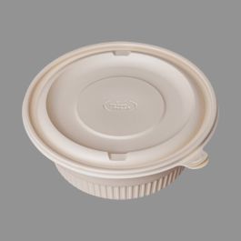 Cornstarch Containers | Natural 800 ML Round Constarch Container With ...